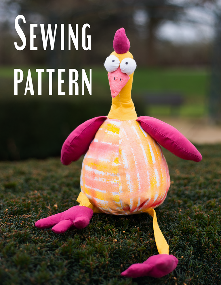 Hen/Rooster sewing pattern - Art of greeting cards